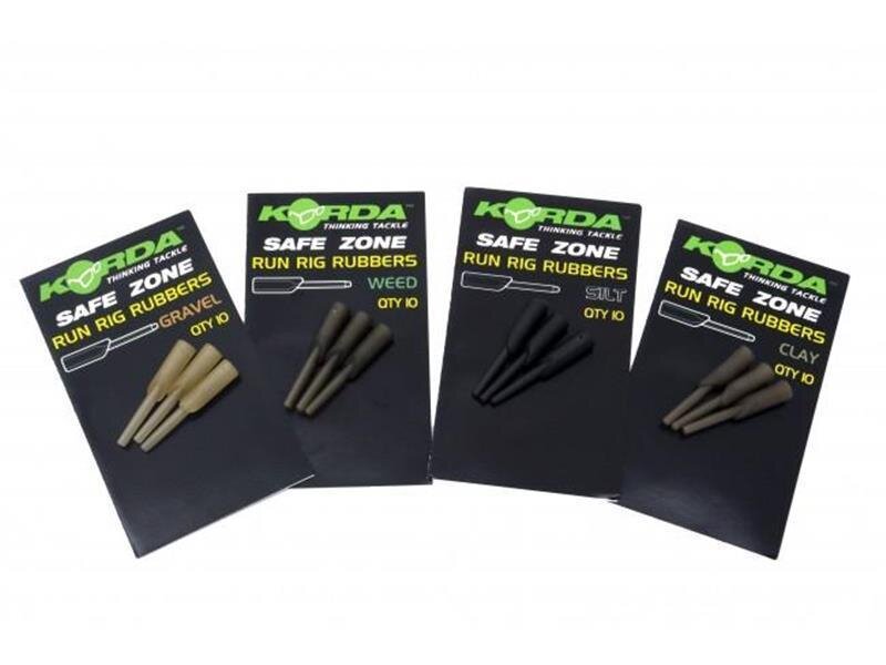 Korda Run Rig Rubber - 10 Stk silt, 4,50