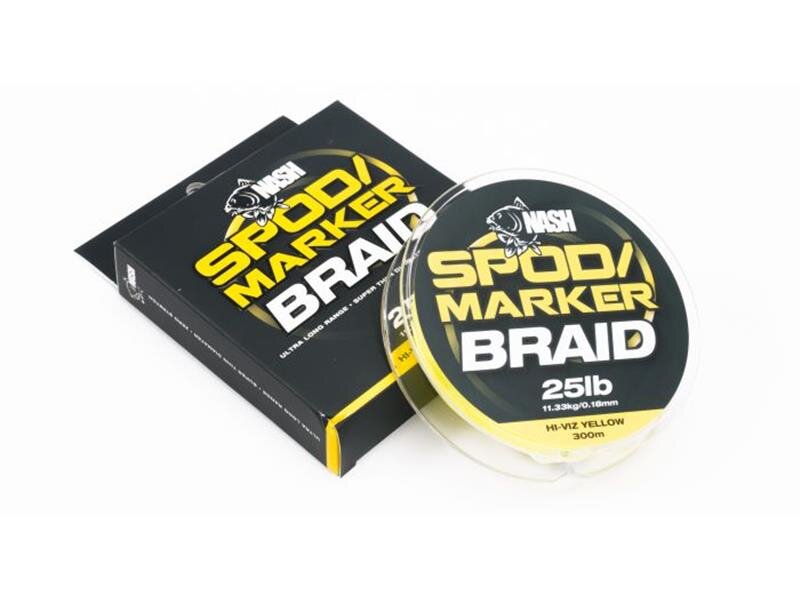 Nash Spod & Marker Braid Hi Viz Yellow 0.18mm 300m, 39,99