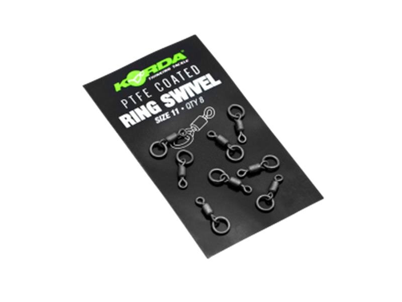 Korda - PTFE Ring Swivel Size 11 (8pcs), 6,59