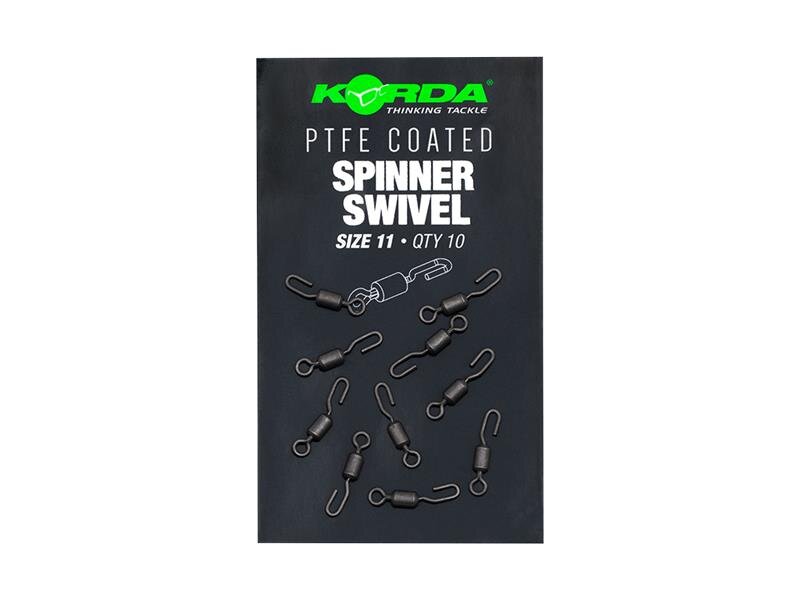 Korda PTFE Spinner Swivel Size 11 (8pcs), 6,99