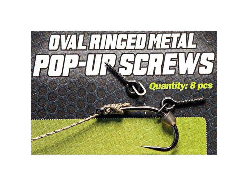 Carpleads Oval Ringed Metal Pop-Up Screws 8 mm, 4,95