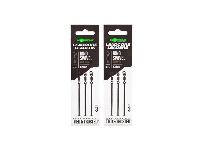 Korda Kable Leadcore Leader Ring Swivel 50cm, 7,99