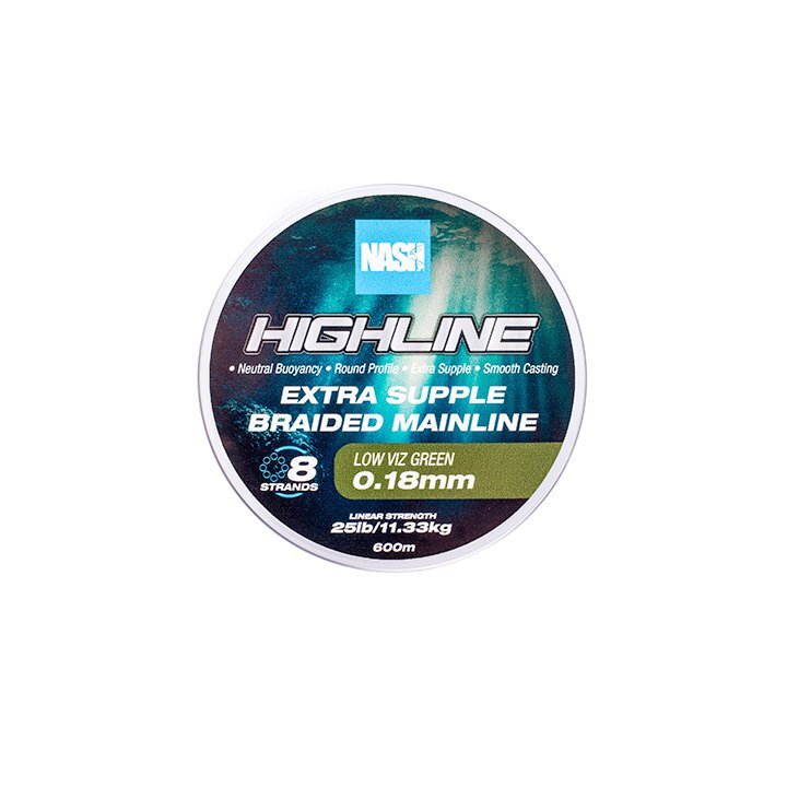 Nash Highline Floating Braid Green, 84,99