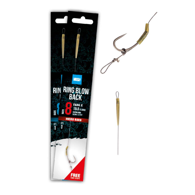 Nash Tube Blow Back Rig Barbless, 3,59